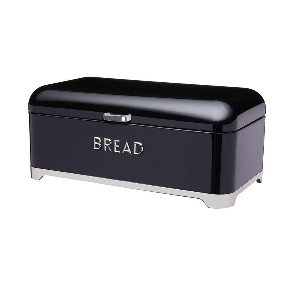 Lovello Carbon Steel Bread Storage Bin Container - Black - Online | KG Electronic