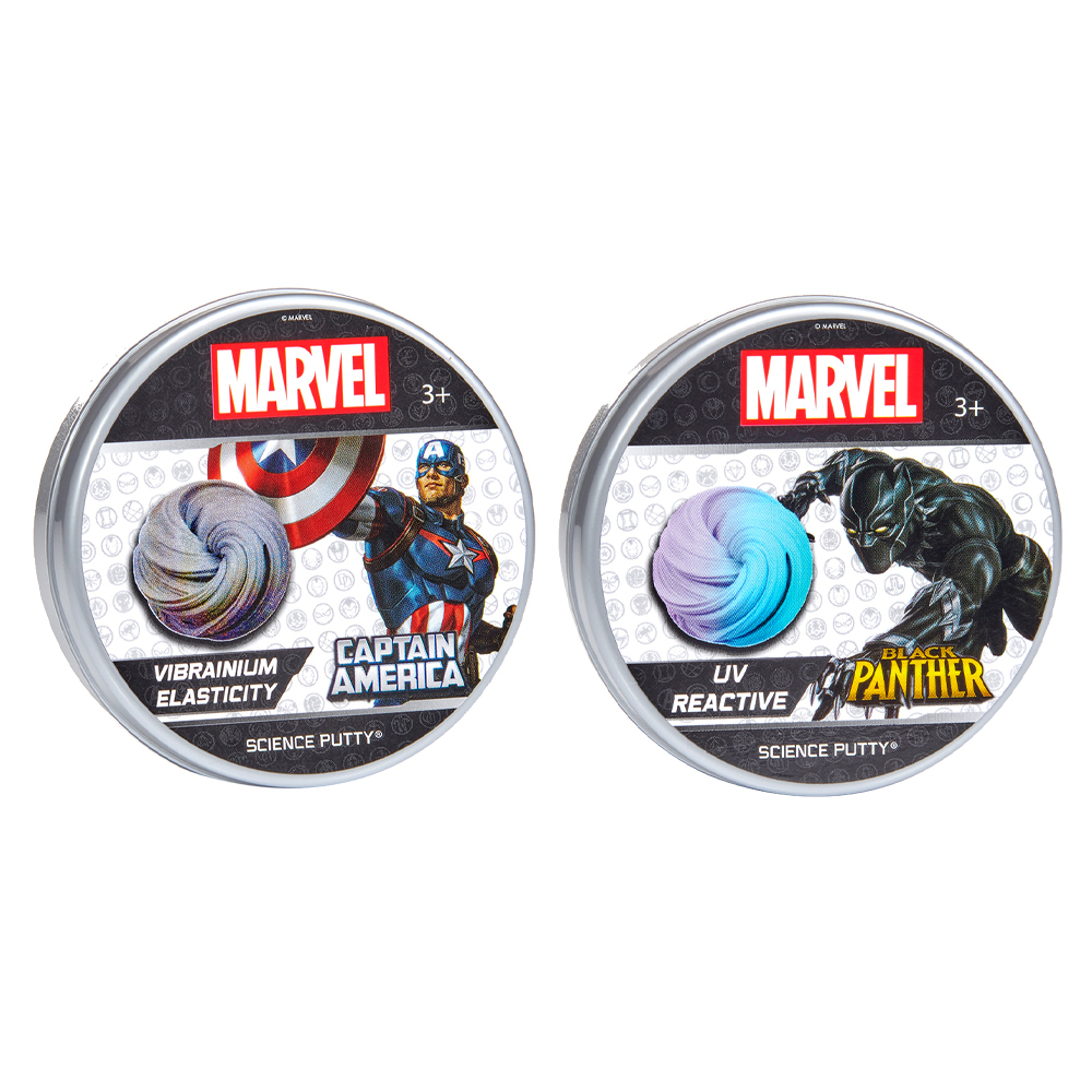 2x Wow! Stuff Marvel Heros Sensory Kids Toy STEAM Science Putty 3 ...