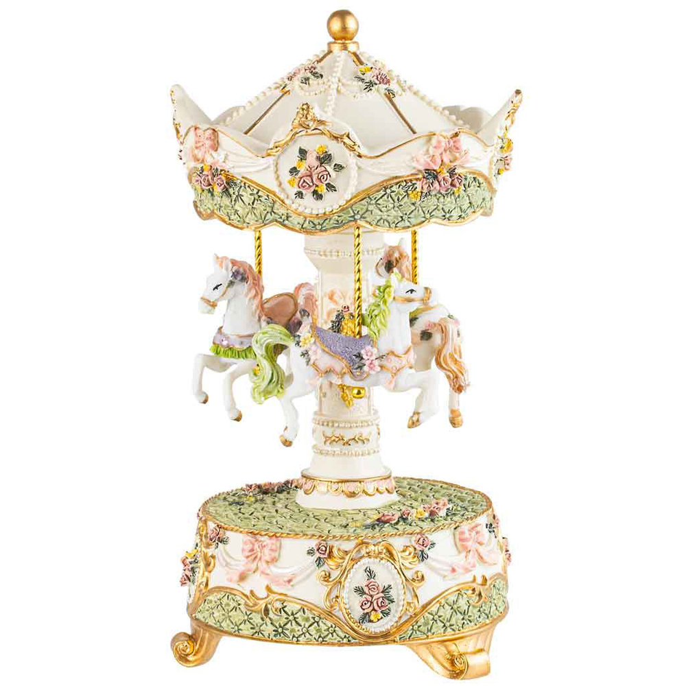 Musical Horse Carousel Home/Room Decor 21cm - Pretty Pink - Online | KG ...