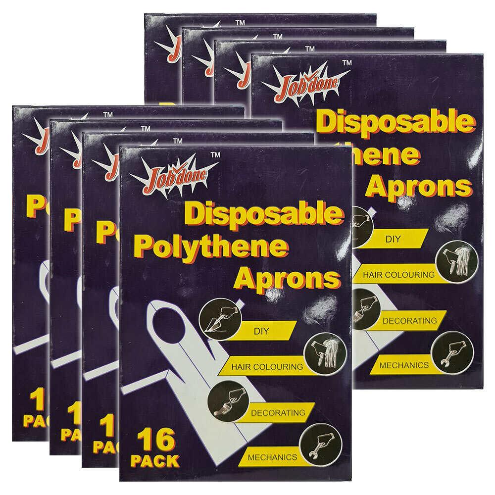 128PK Disposable Polythene Aprons - Online | KG Electronic