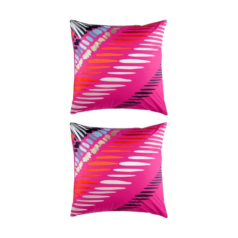 2PK KAS Australia Inca Euro Pillowcase European Style 100% Cotton Multi ...