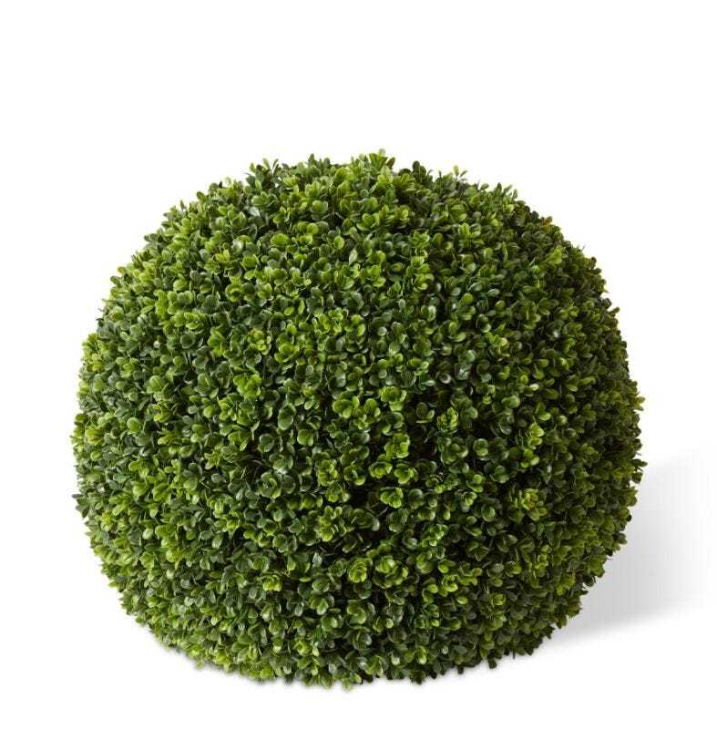 E Style Artificial 51cm Plastic Topiary Boxwood Ball Outdoor Plant ...