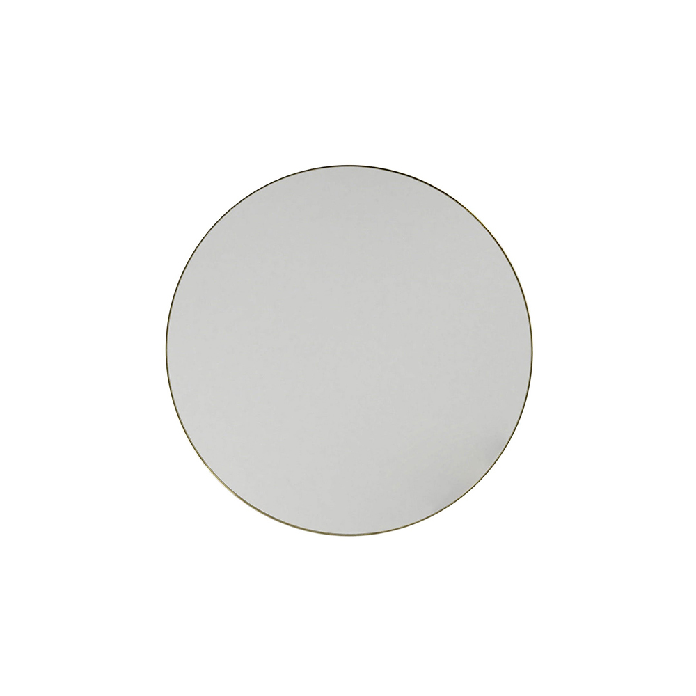 Round Steel 60cm Wall Hanging Mirror Decor - Satin Brass - Online | KG ...