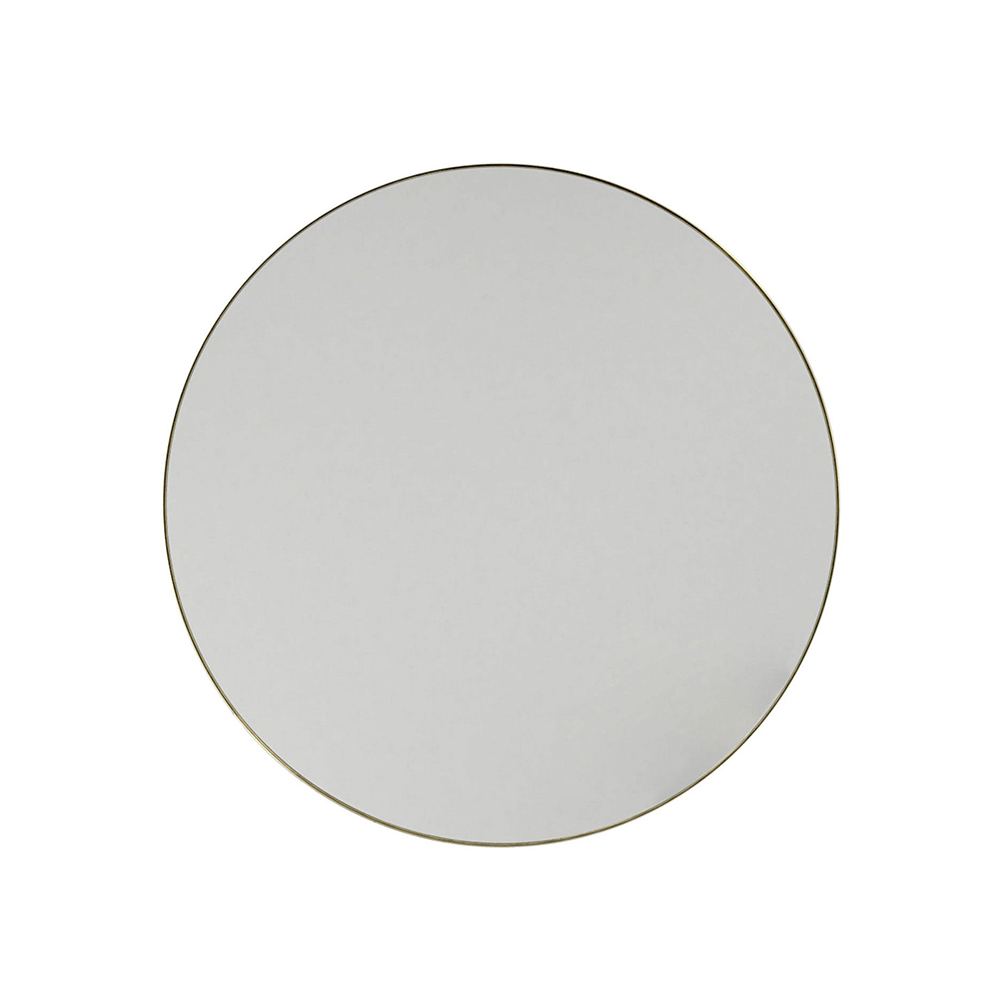 Round Steel 90cm Wall Hanging Mirror Decor - Satin Brass - Online | KG ...