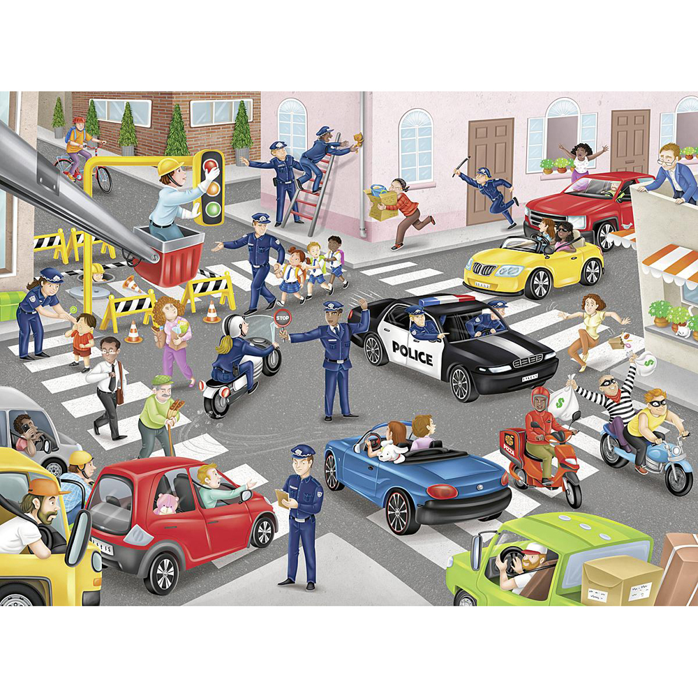 100pc Ravensburger Police on Patrol Jigsaw Puzzle - Online | KG Electronic
