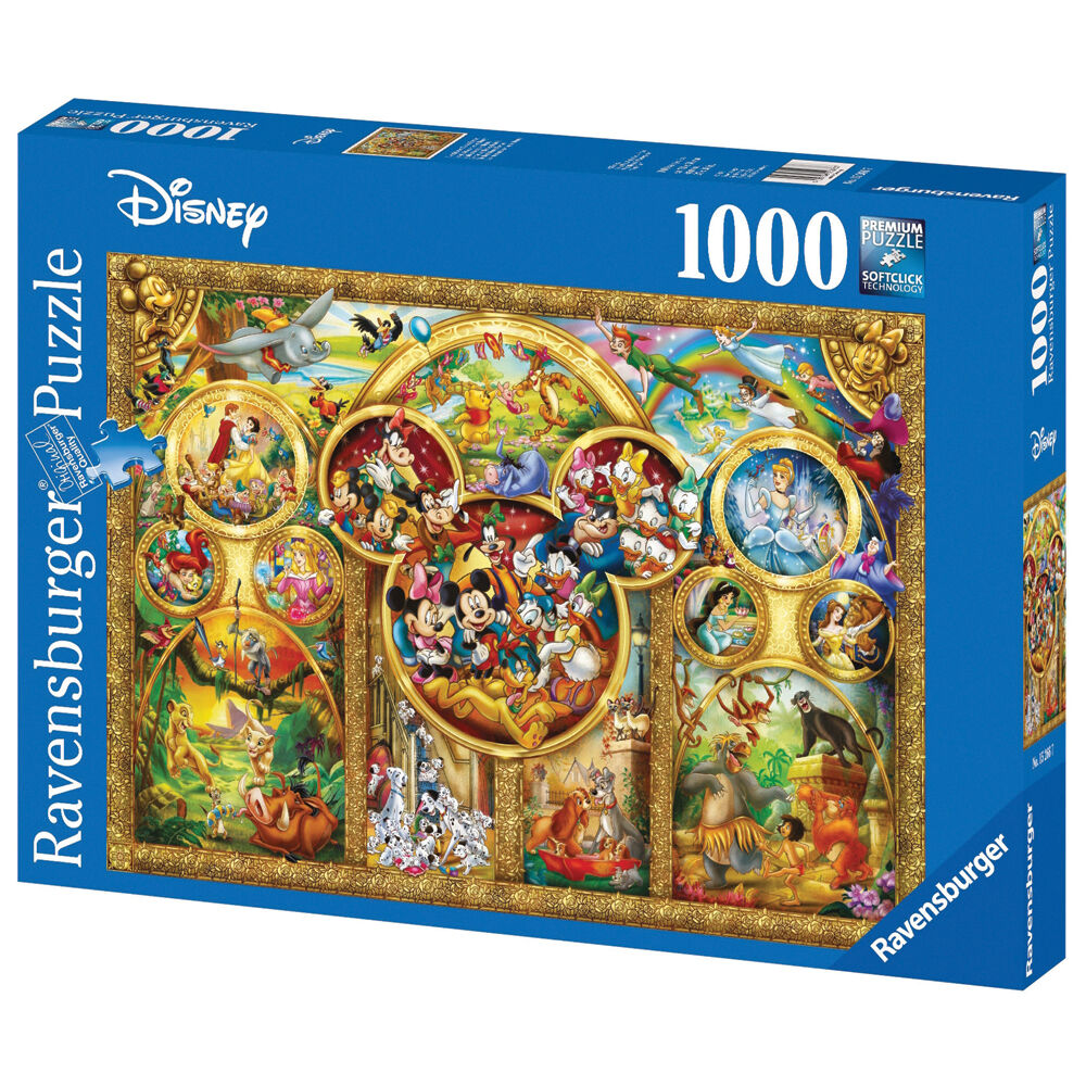 1000pc Ravensburger Disney Best Themes Jigsaw Puzzle 70x50cm 12y ...