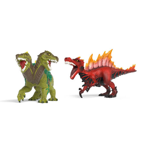 2pc Schleich Fire Saurian Vs Jungle Lizard Kids Action Figure Toy 3y ...