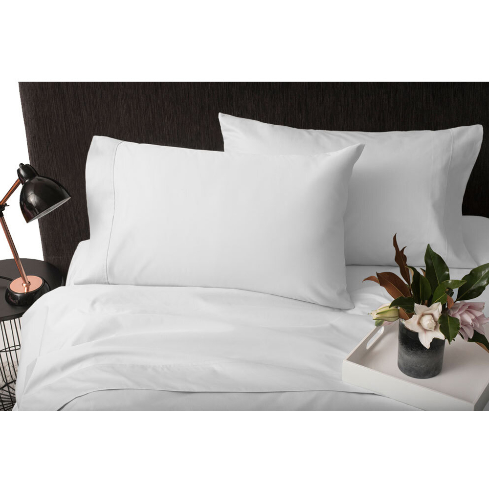 Sheraton Luxury 1000TC Cotton Super King Size Fitted Sheet Set White ...