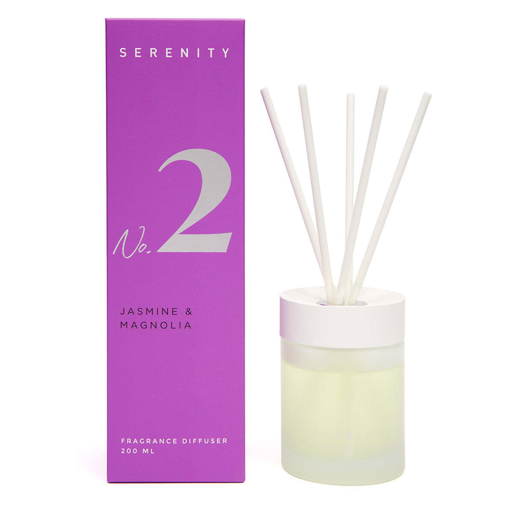 Serenity Numbered Core 200ml Reed Diffuser - Jasmine Magnolia - Online ...