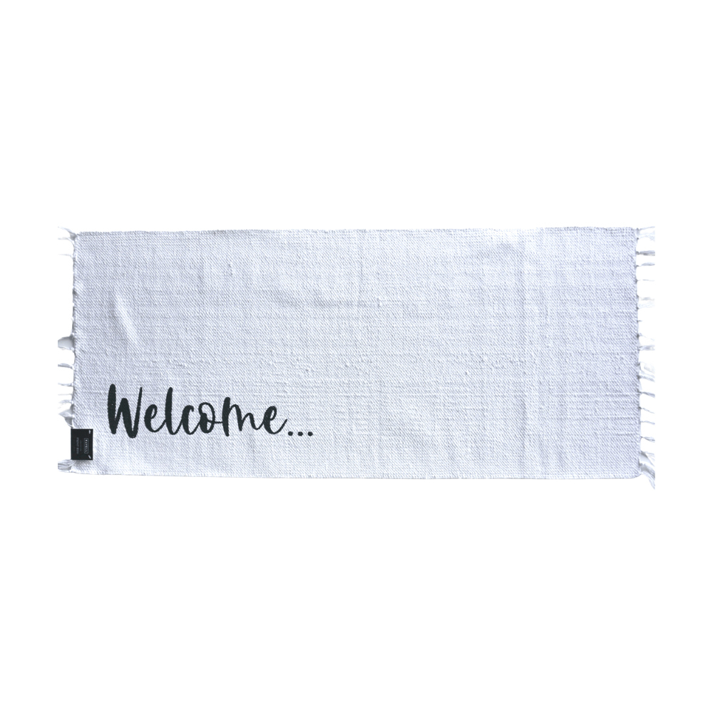 Rayell 120x50 Cotton Welcome Mat Floor/Area Rug - White - Online | KG ...