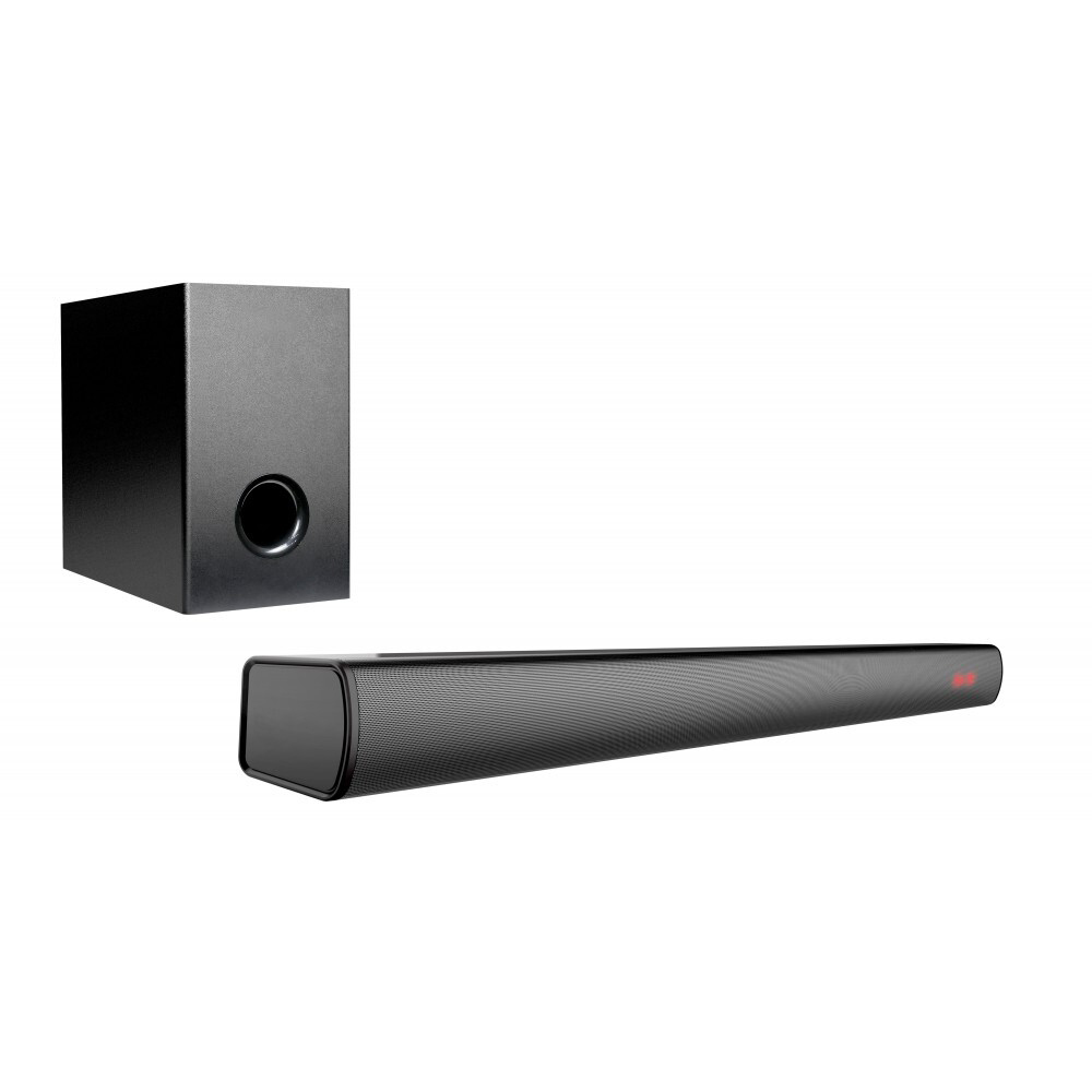 Laser 2.1 Channel Wireless Bluetooth Soundbar w/ Wired Subwoofer ...