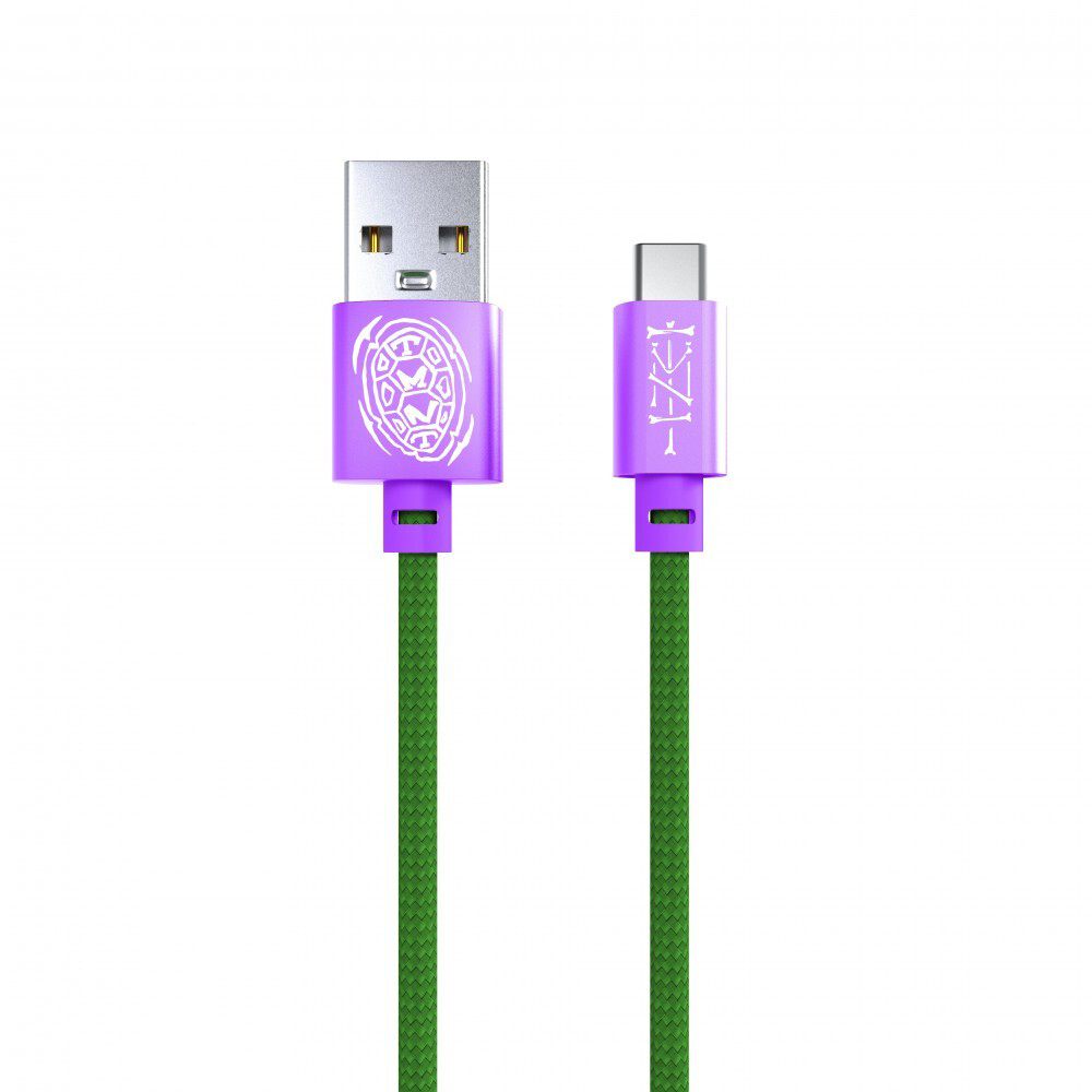 Teenage Mutant Ninja Turtles Braided Male USB-A to USB-C Cable 1m ...