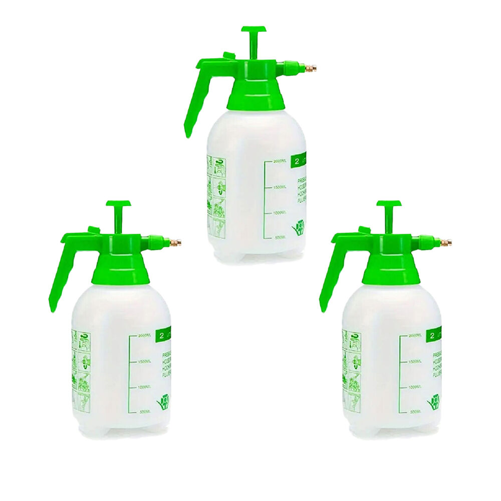 3PK Promax Handheld Pressure Sprayer With Adjustable Nozzle Garden 2L ...