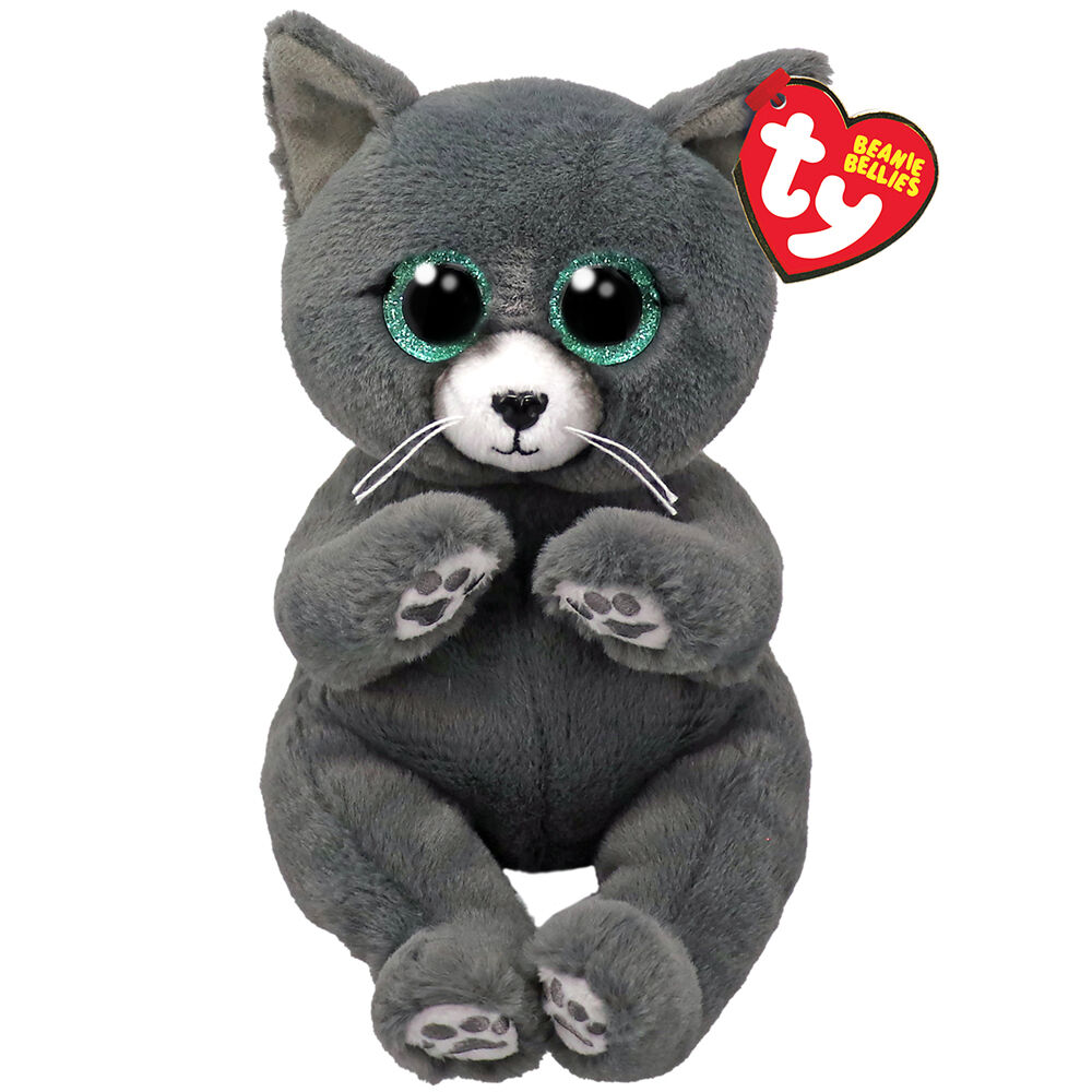 TY Beanie Bellies Binx Russian Blue Cat Kids Plush Toy Grey 20cm 3y+ Reg - Online | KG Electronic